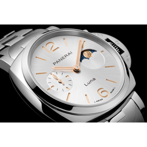 Panerai Luminor Due庐米诺杜尔 Luna腕表 PAM 1301 38毫米 p.900/mp 自动上链机械机芯 | CN 沛纳 ...